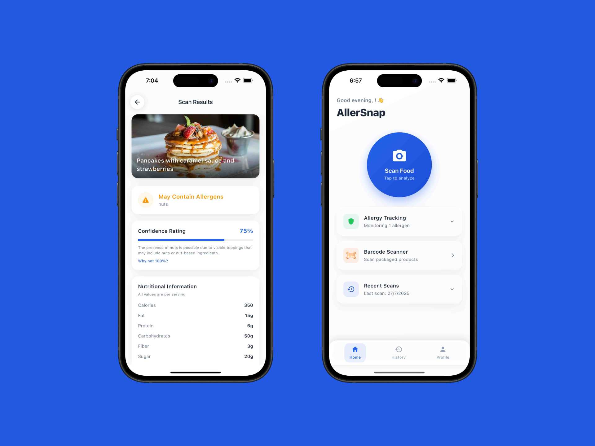 AllerSnap — Snap food. Stay safe. AI-powered allergen detection